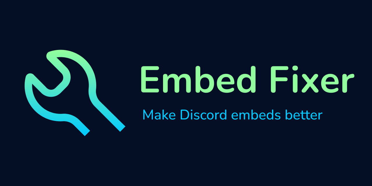 Embed Fixer | Discord bot die social media embeds fixt